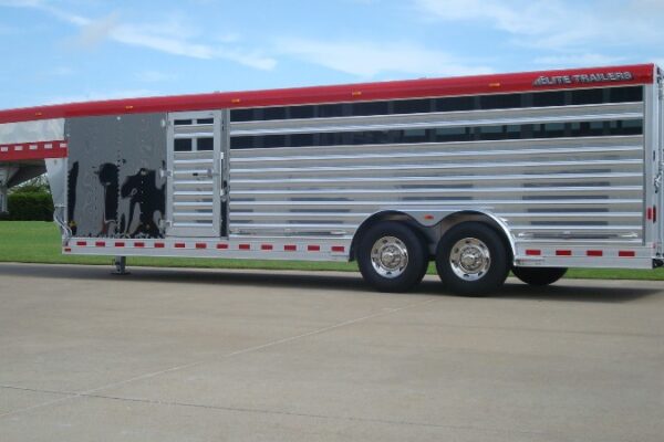 Gooseneck Show Cattle Aluminum Trailer | Elite Custom Aluminum Horse ...