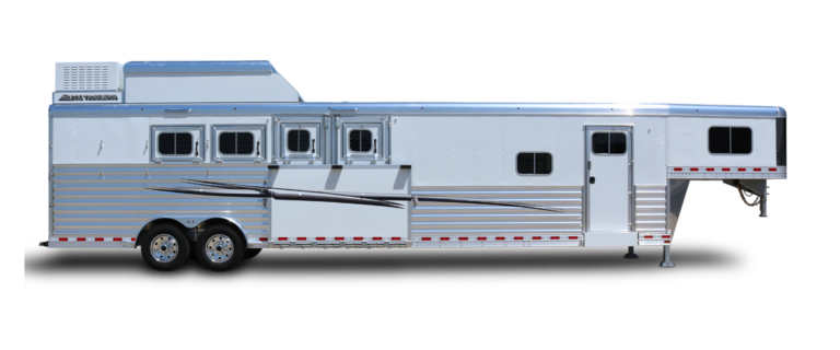 Gooseneck Slant Reverse Load Aluminum Horse Trailer | Elite Custom ...