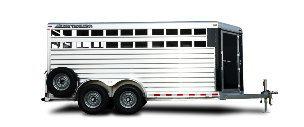 Bumper Pull Stock Combo Aluminum Trailer | Elite Custom Aluminum Horse ...